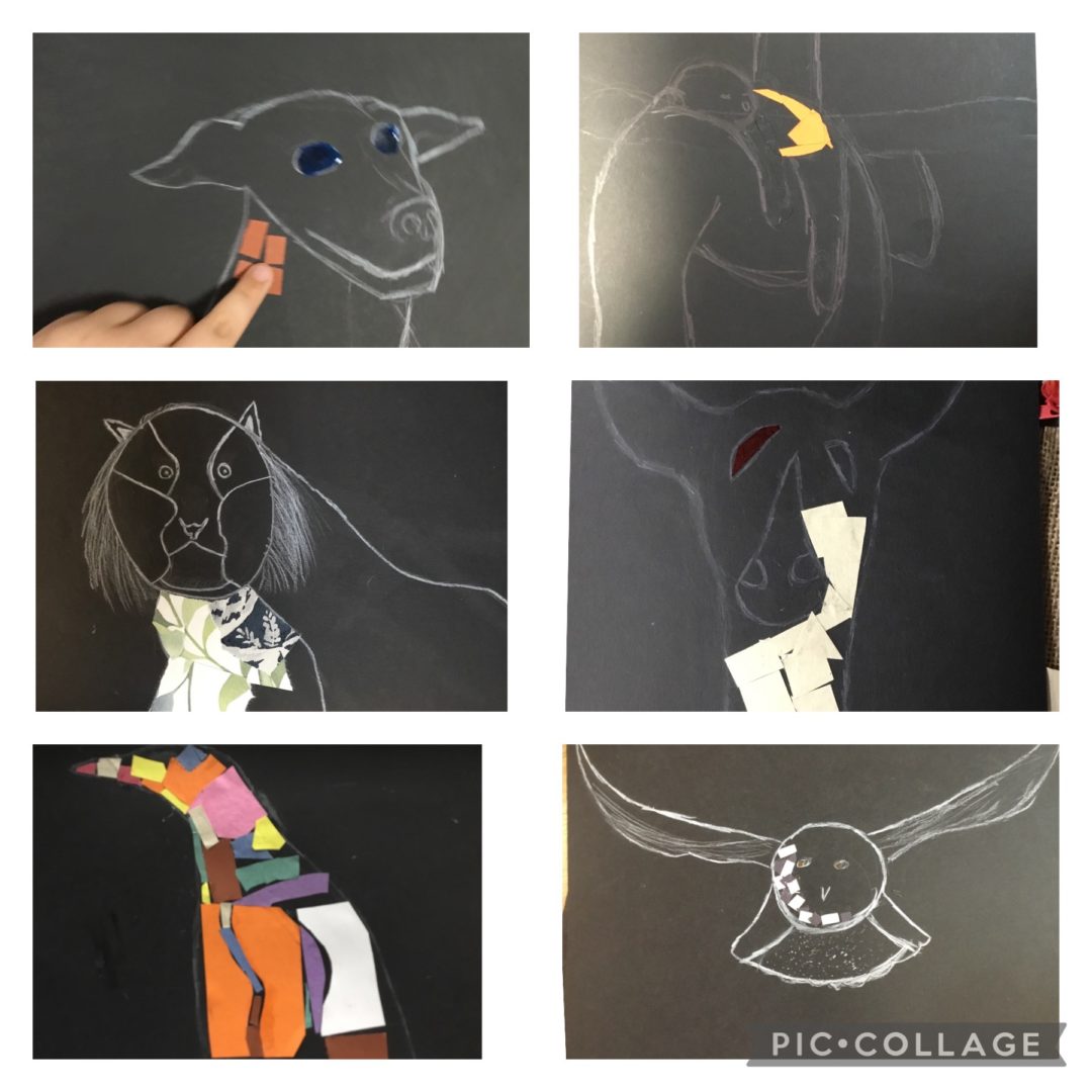 Y6 Art Work – Collage | St Catharine's C of E Primary School